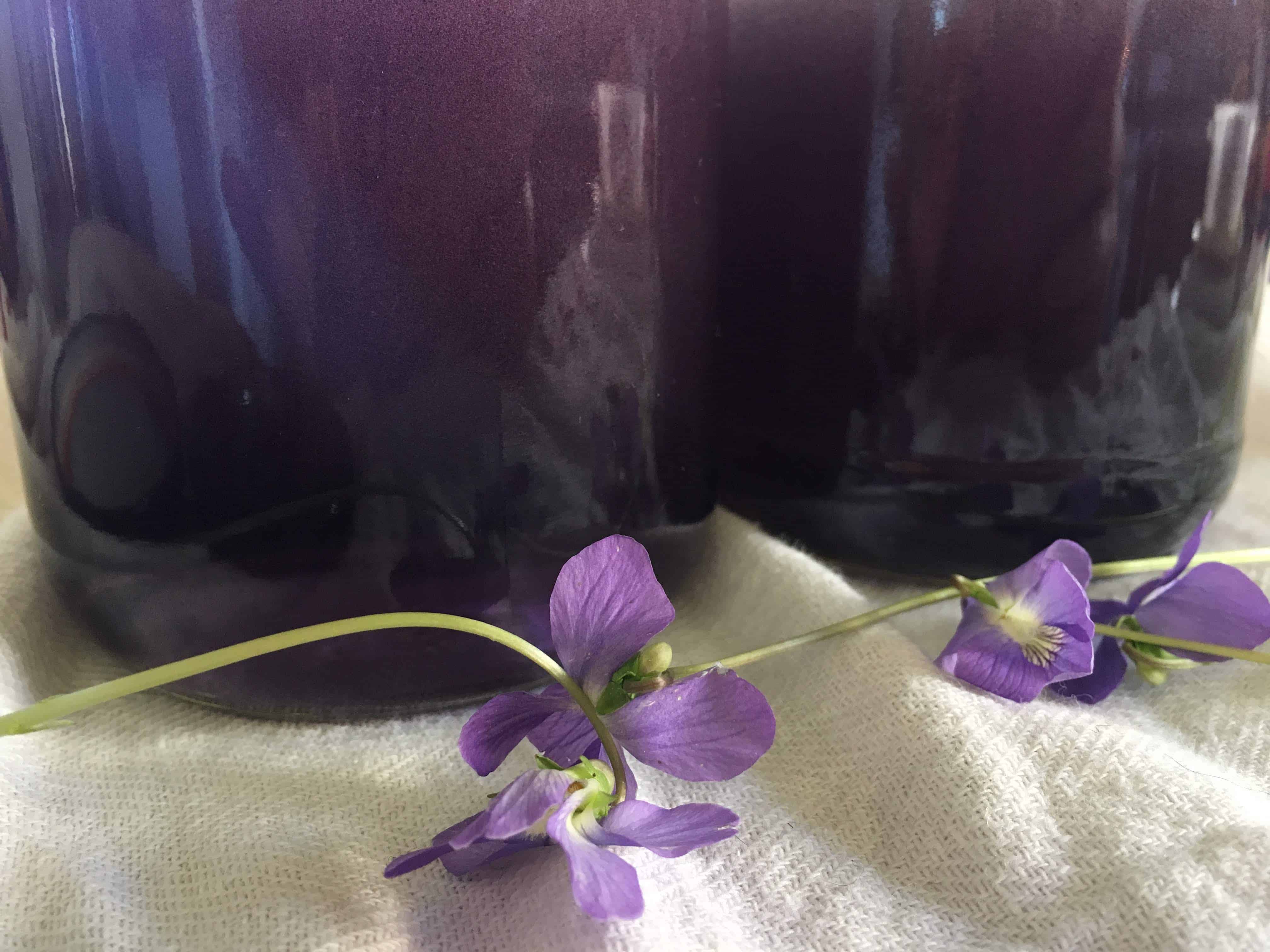 Wild Violets and 5 Things to do with them - Vintage Kitchen Vixen