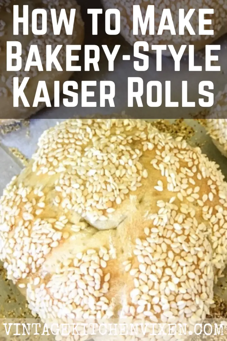 Kaiser Rolls Recipe for Burgers and Sandwiches - Vintage Kitchen Vixen